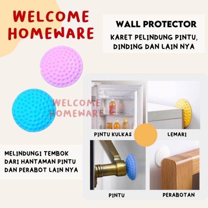 Wall Protector Pelindung Pengaman Gagang Pintu Engsel Dinding Tembok ...