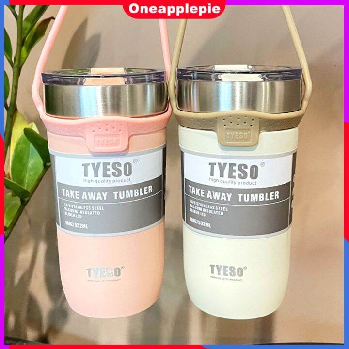 【จัดส่งที่รวดเร็ว】550/710 TYESO แก้วเก็บร้อน แก้วสูญญากาศกระติกน้ำร้อนแบบพกพา304แก้วสแตนเลสแก้ว ...