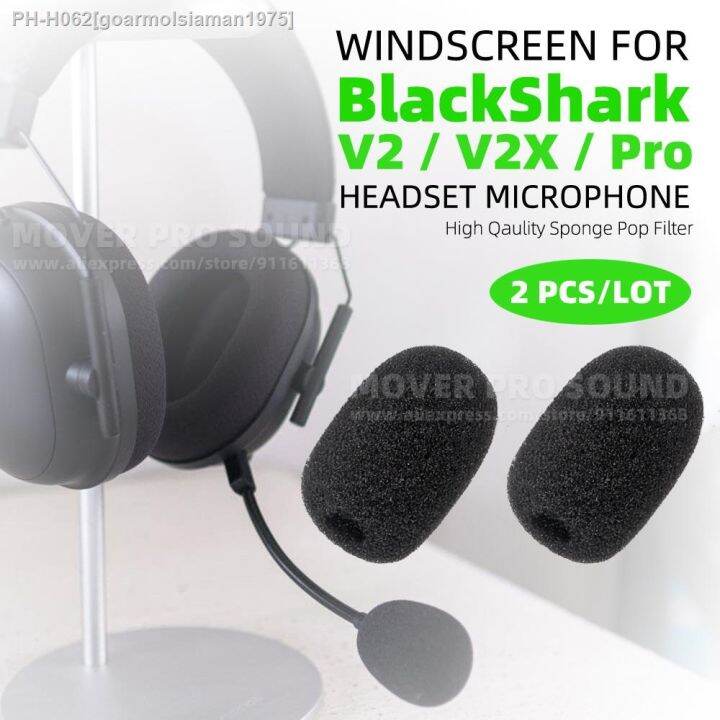 ♂♠ Windshield Sponge Foam Headset Mic Cover For Razer BlackShark V 2 V2 ...