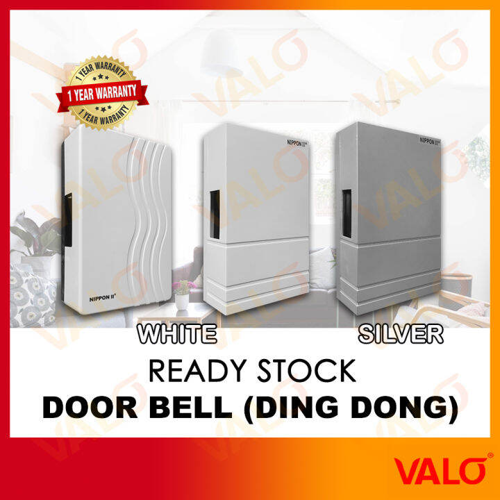 Door Bell White Silver 3230 6417 N666 Ding Dong Sound Push High Quality ...