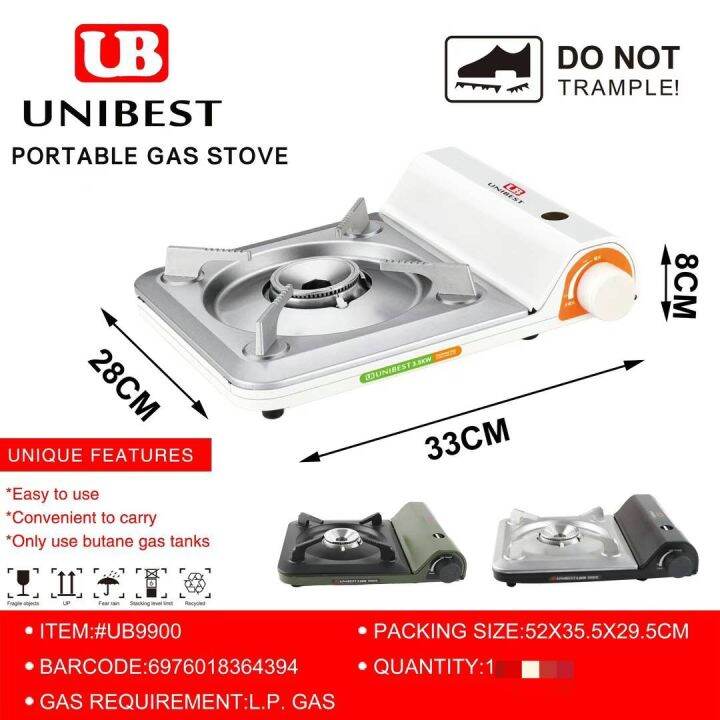 ULTRA THIN BUTANE GAS STOVE set 2 in 1 3500W New ultrathin Portable ...