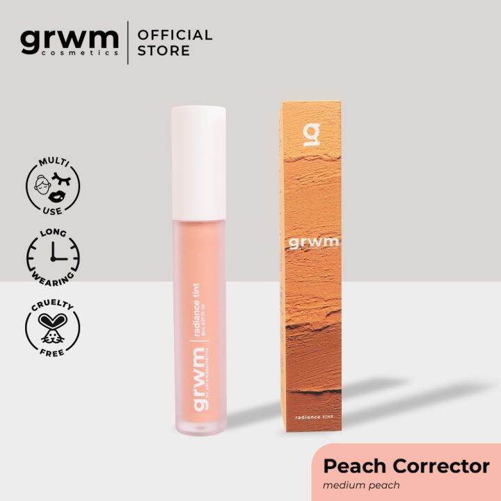 GRWM Cosmetics Radiance Tint in Peach Corrector 8 ml [ Long-lasting ...