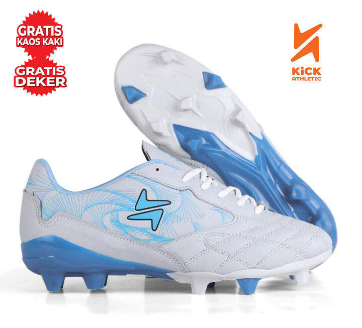 Sepatu Sepak Bola Kick Athletic Launched FG FS Blackgold/white toska ...