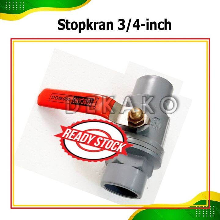 Stopkran 3/4 inch Ball valve inci pvc stop kran sambungan pipa | Lazada Indonesia
