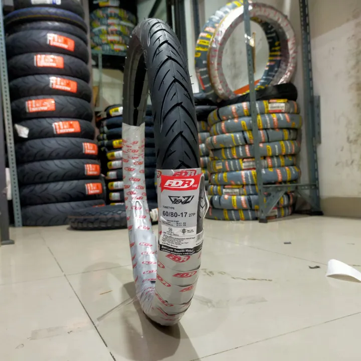 Ban Cacing Ring 17 FDR GENZI 60/80 Ring 17 Tube Type (Bukan Tubeles ...