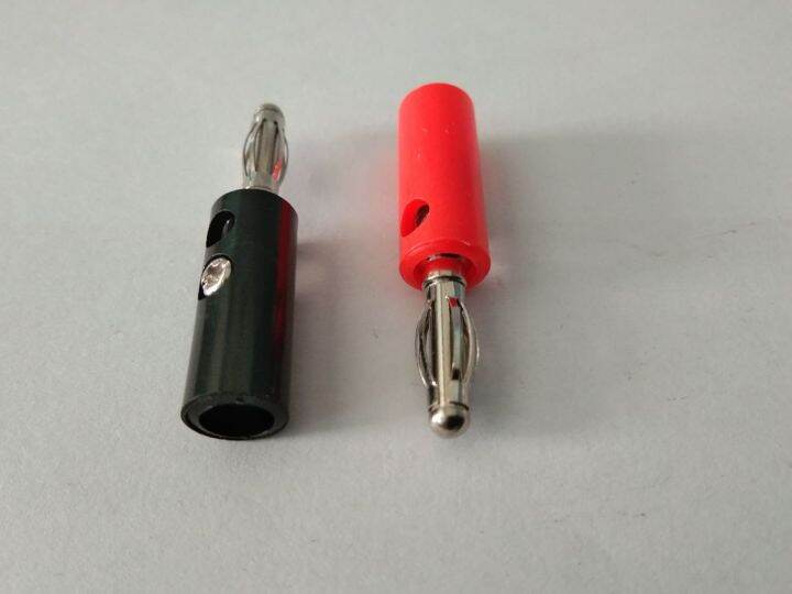 banana jack connector male per set (1black and 1red) | Lazada PH