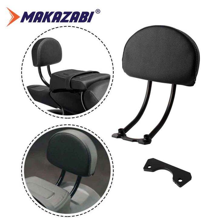 Motorcycle Black Rear Sissy Bar Short Passenger Backrest For Harley ...