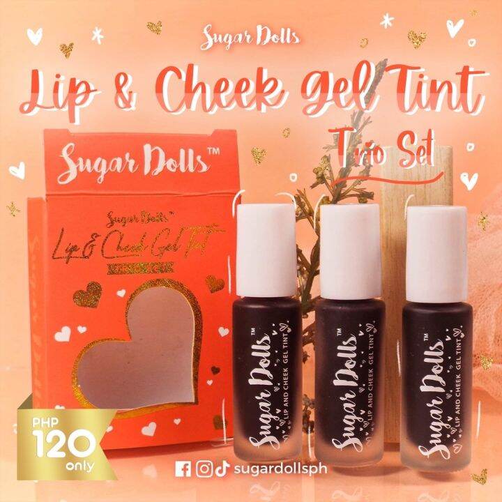 KTB5 Sugar Dolls Lip And Cheek Gel Tint Trio | Lazada PH