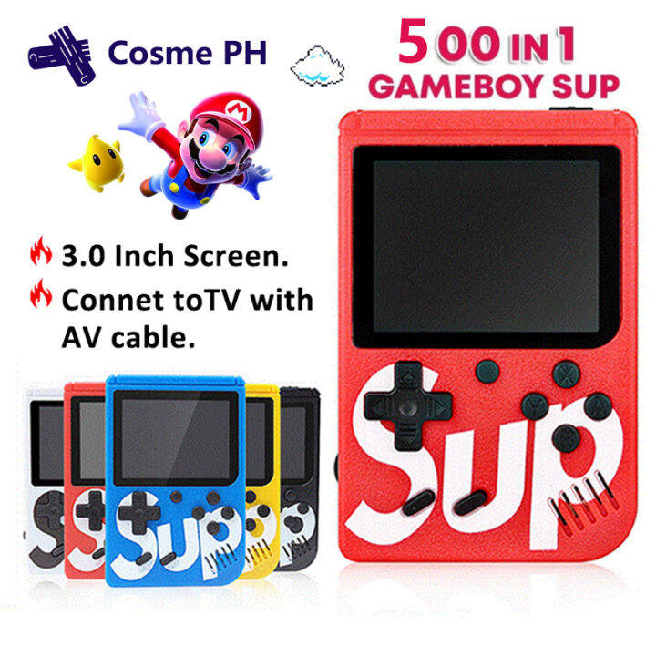 Portable 3 Inch Retro 500 In 1 Gameboy Mini Pocket Game Machine Gamebox ...