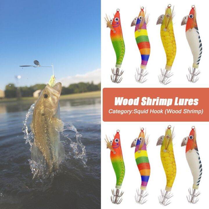 5210A ที่2022 อุปกรณ์จับยึด ตะกั่ว Sinker เหมือนจริงเหมือนจริง ตะขอปลาหมึกถัก เหยื่อกุ้งไม้ ...