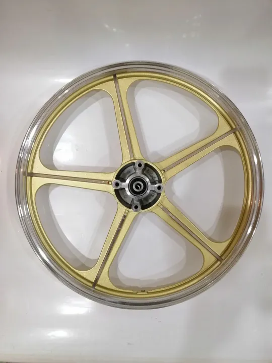 SPORT RIM SUZUKI RG / RGV ( WITH BEARING & BUSH)1 PASANG GOLD-5 BATANG ...