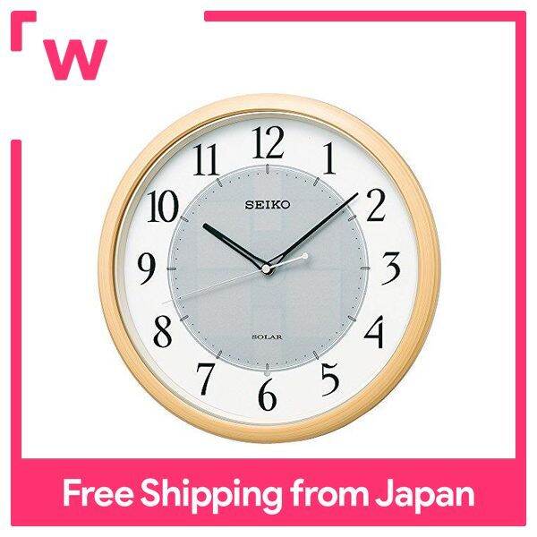 Seiko clock, wall clock, SOLAR+, solar plus, electric wave, analog ...