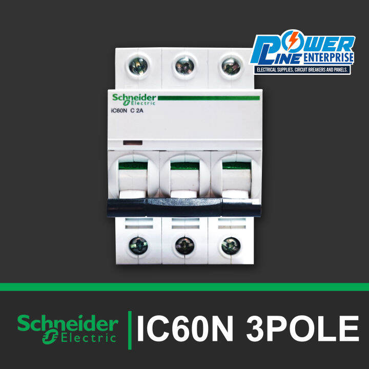 Miniature Circuit Breaker Schneider ic60n, 3p, 2a - 63a | Lazada PH