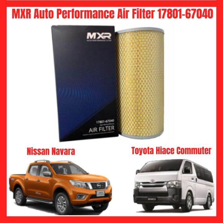 MXR Auto Performance Air Filter 17801-67040 for Toyota Hiace Commuter 2 ...