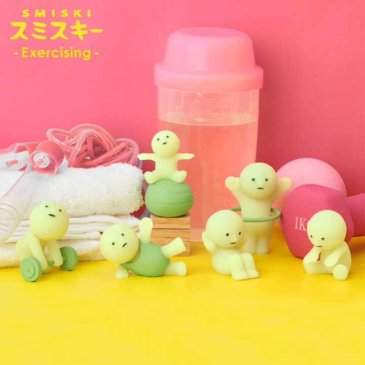 SMISKI Exercising Series Blind Box Japanese Figure Action Dumbbell ...