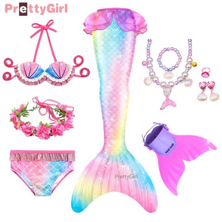 New Swimming Mermaid Tail With Bikini Mermaids Swimwear Costume Cosplay ...