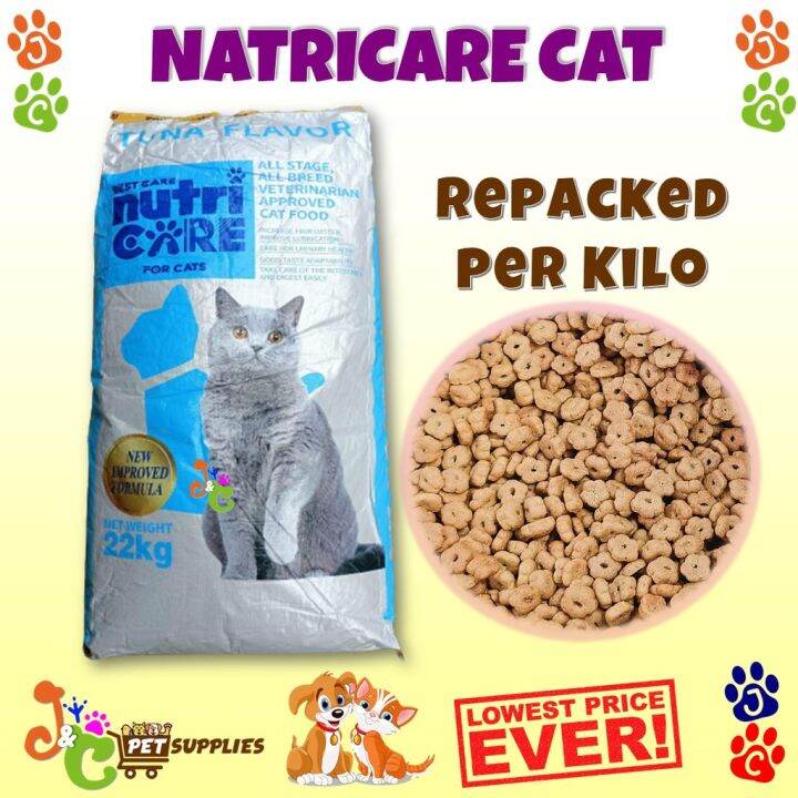 【COD】 Nutricare Catfood Tuna Flavor 1kg Repacked IMPROVED FORMULA ...