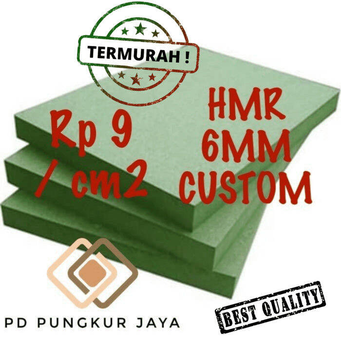 MDF HIJAU / HMR (TAHAN AIR) 6MM CUSTOM | Lazada Indonesia