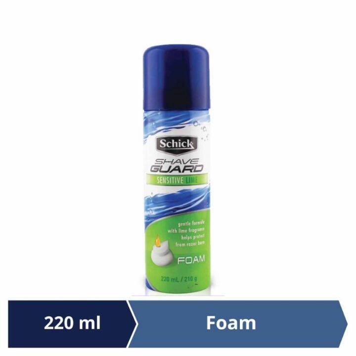 [TKM] Schick Shave Guard Sensitive Lime (Foam) - 220ml | Lazada PH