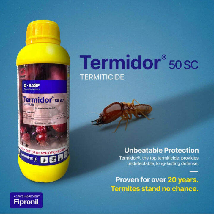 BASF Termidor® 50 SC Fipronil Termiticide for Anay/Termites Odorless ...
