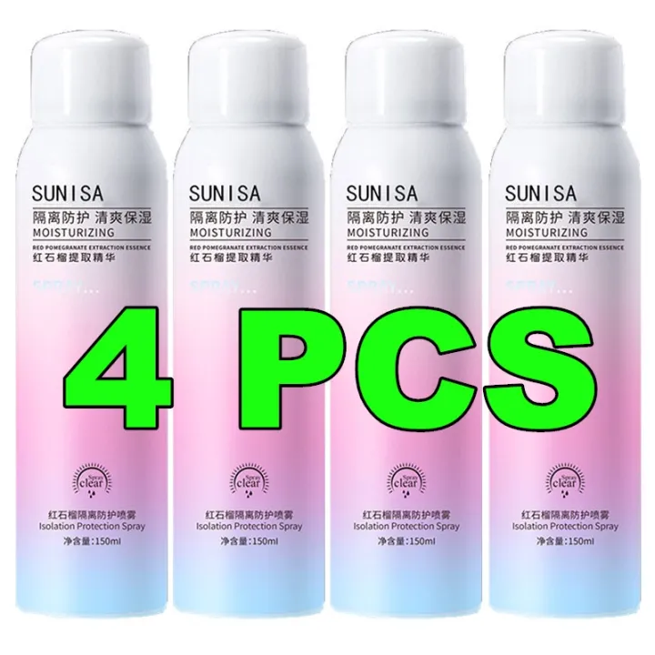 【Hot】 4pcs Skin Care Whitening Suncreen Spray Sunblock Moisturizing ...