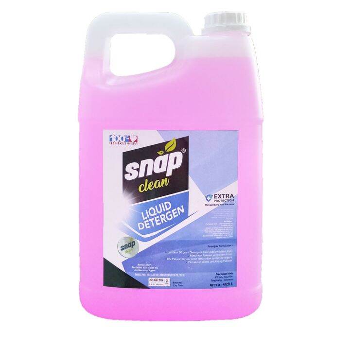 Snap Clean Cairan Detergen Pencuci Pakaian Liquid Detergen Galon 4 ...