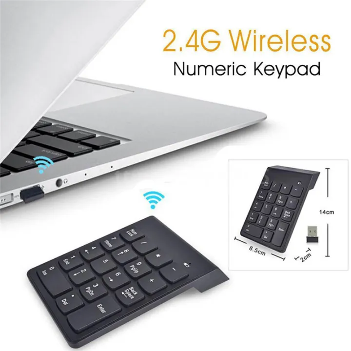 Ministar Wireless 2.4G Mini USB 18 Keys Number Pad Numeric Keypad ...