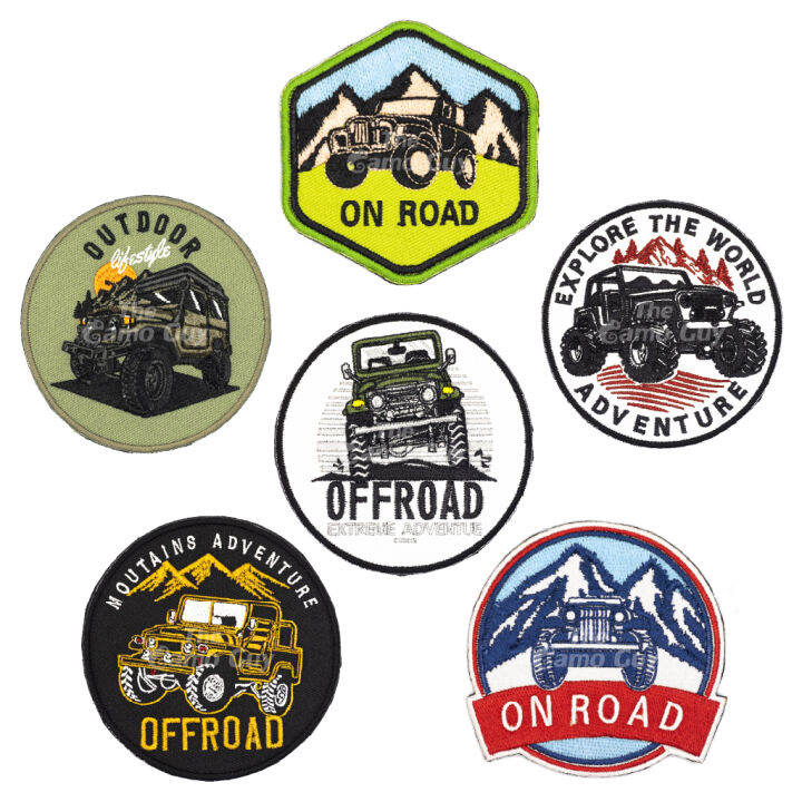 Outdoor On-road Off-road 4x4 ORV Vehicle Truck Mountain Explorer Adventure Embroidery Morale ...