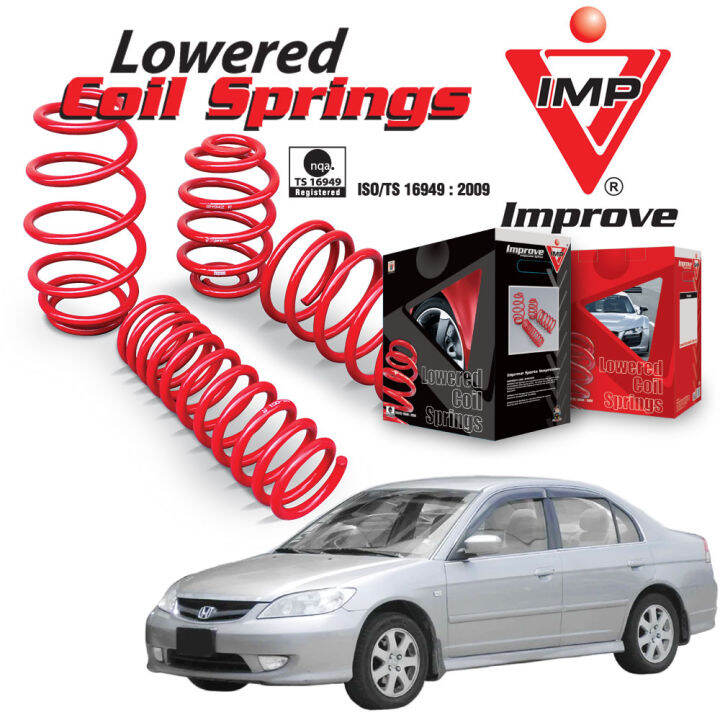 Honda Civic ES 1.7/2.0 '01-'05 IMP Lowered Coil Spring | Lazada