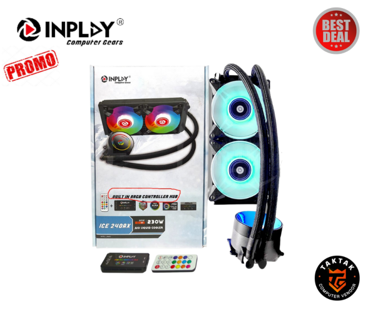 INPLAY COOLER ICE 240AX BUILT IN ARGB CONTROLLER HUB | Lazada PH