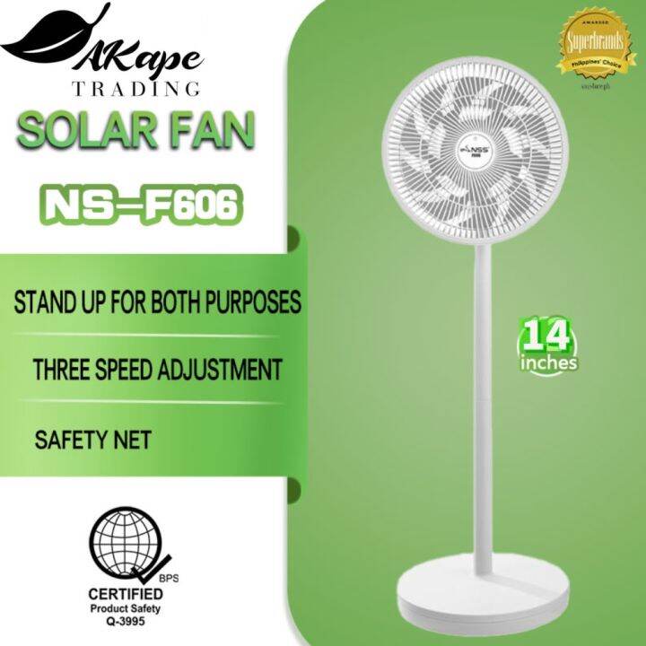 AKAPE - Electric fan 14" mute 3-speed Household Stand fan Multi angle ...