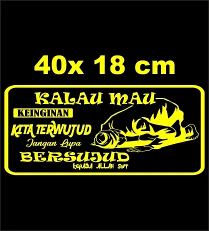 cutting sticker kata kata bijak / stiker kata kata kaca dan bodi mobil ...