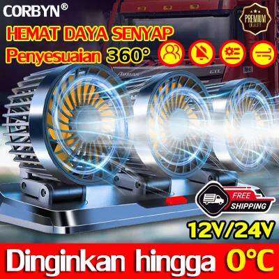 Dinginkan hingga 0°C CORBYN Kipas angin mobil 12/24 volt Penyesuaian ...