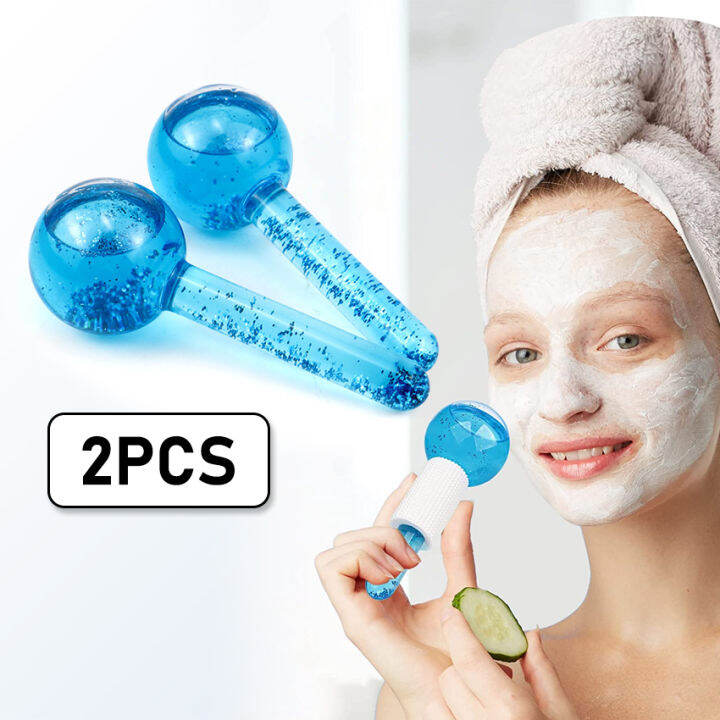 2PCS Ice Roller Globes Facial Roller Skin Face Massage Eye Massager ...