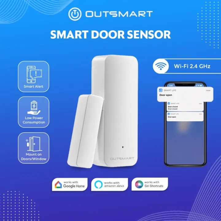 OUTSMART WiFi Smart Door and Window Sensor - Detektor Keamanan untuk ...