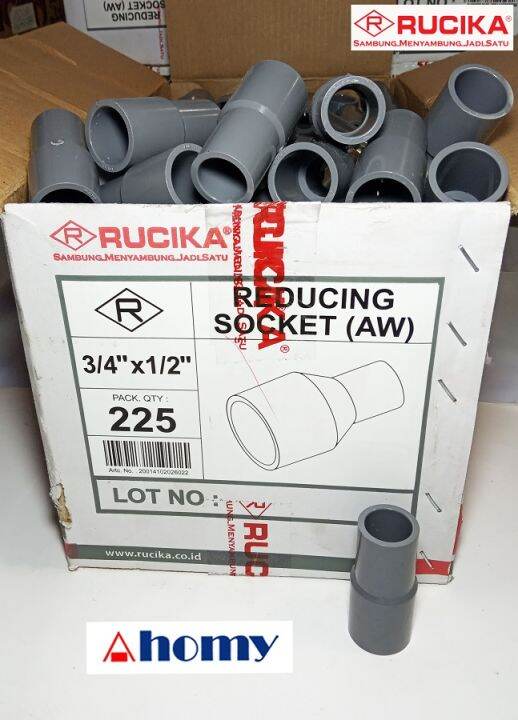 1pc r sock 3/4“ x 1/2” TS AW tebal rucika (reducer socket / vlok sock ...