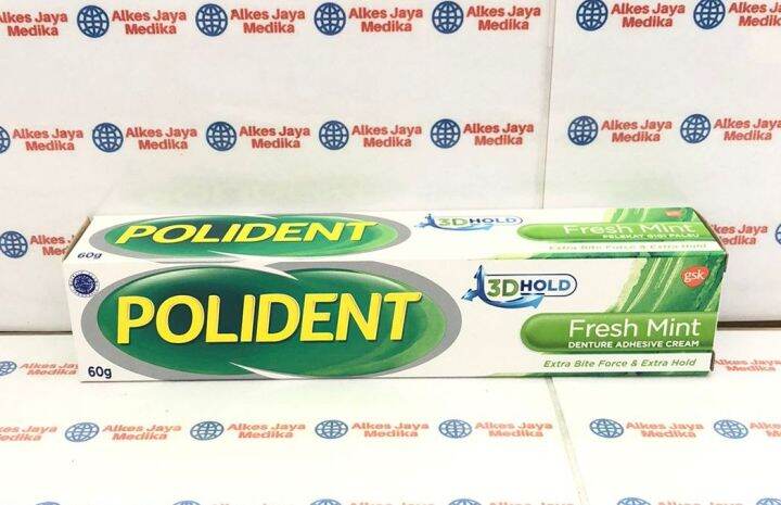 Polident Lem Gigi Palsu 60 gram Fresh Mint | Lazada Indonesia