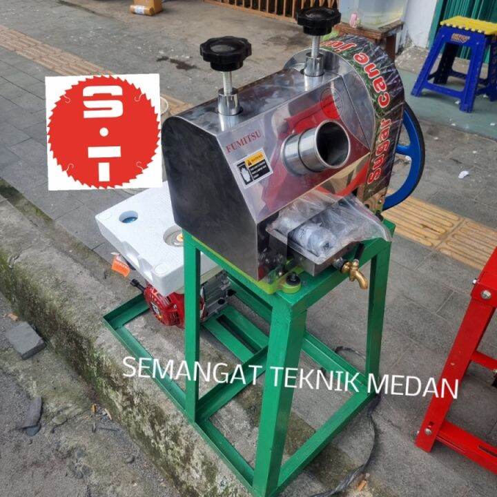 ALAT PEMERAS PRESS GILING PENGGILING SARI TEBU LENGKAP ENGINE MESIN ...