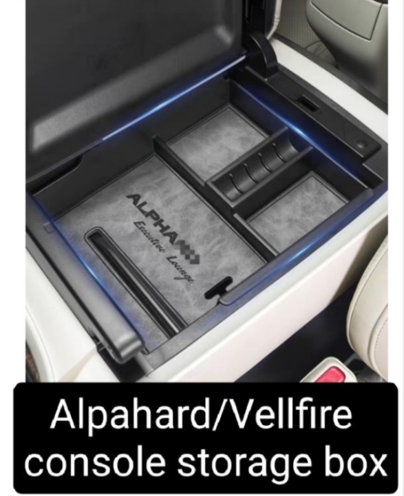 Toyota alpahard vellfire agh30 center console armrest storage box | Lazada