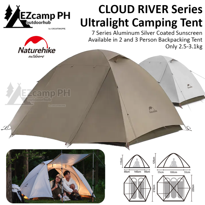 Naturehike CLOUD RIVER Series 2 / 3 Person Ultralight Camping Hiking ...