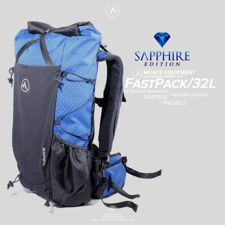 MONTE EQUIPMENT - FASTPACK 32L - LIMITED BLUE EDITION | Lazada Indonesia