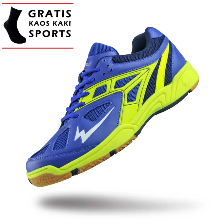 Sepatu Badminton Eagle Flying Claw Warna Biru Citrun Terbaru - Sepatu ...