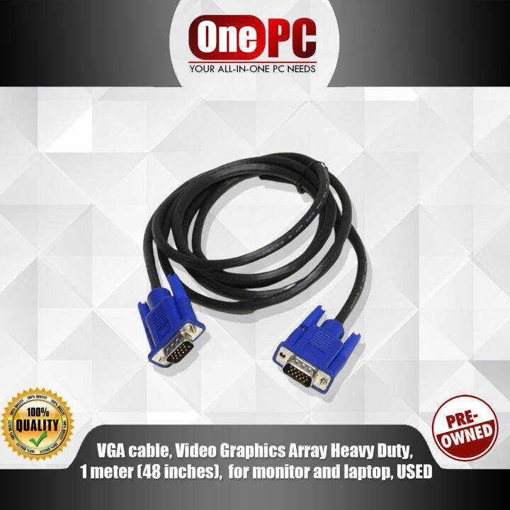 VGA cable, Video Graphics Array Heavy Duty, 1 meter (48 inches), for ...