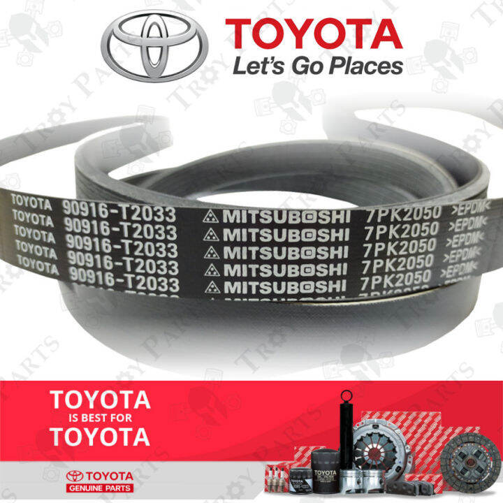 Original Toyota Fan Belt 90916-T2033 for Toyota Hilux GUN125 GUN126 ...