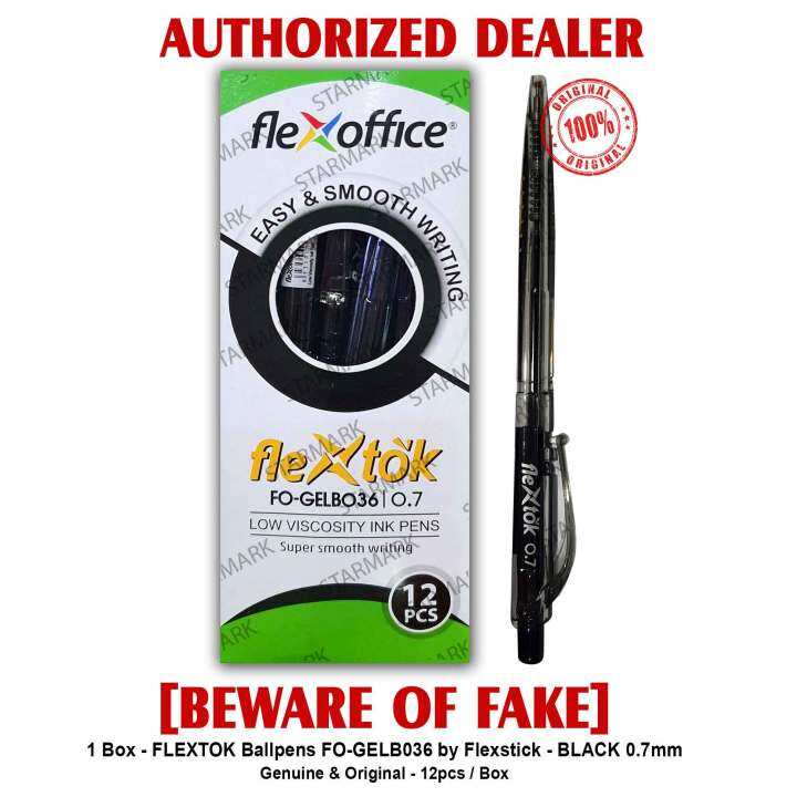Flextok Ballpen Ballpens BLACK BLUE RED 0.7mm 0.5mm Retractable by ...