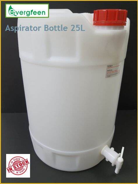 25L Plastic Aspirator Bottle, High Density Polyethylene ( HDPE ...