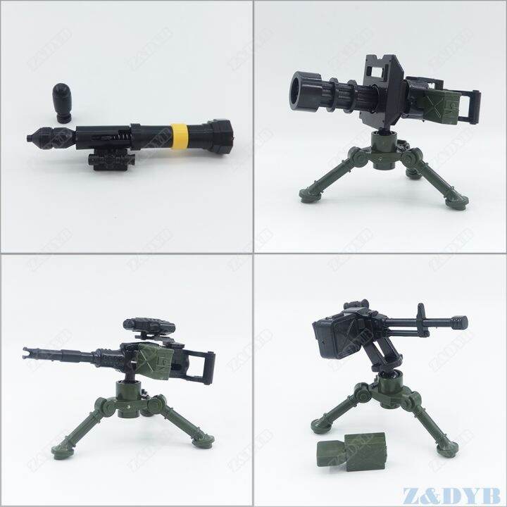 Gatling Heavy Machine Guns DIY Military WW2 Weapon Moc Mini Soldier ...