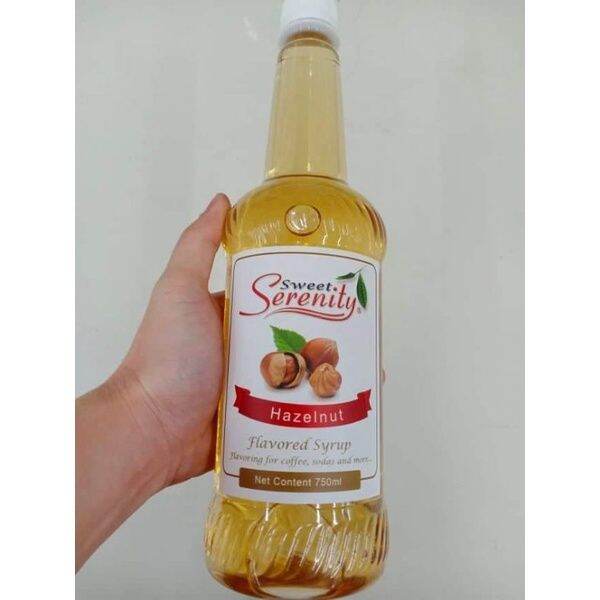 750ml Sweet Serenity Hazelnut Flavored Syrup for Coffee, Sodas and more ...