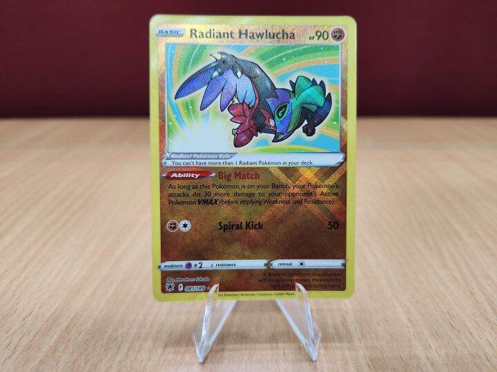 Radiant Hawlucha - 81/189 - Ultra Rare Sword and Shield - Pokemon Card ...
