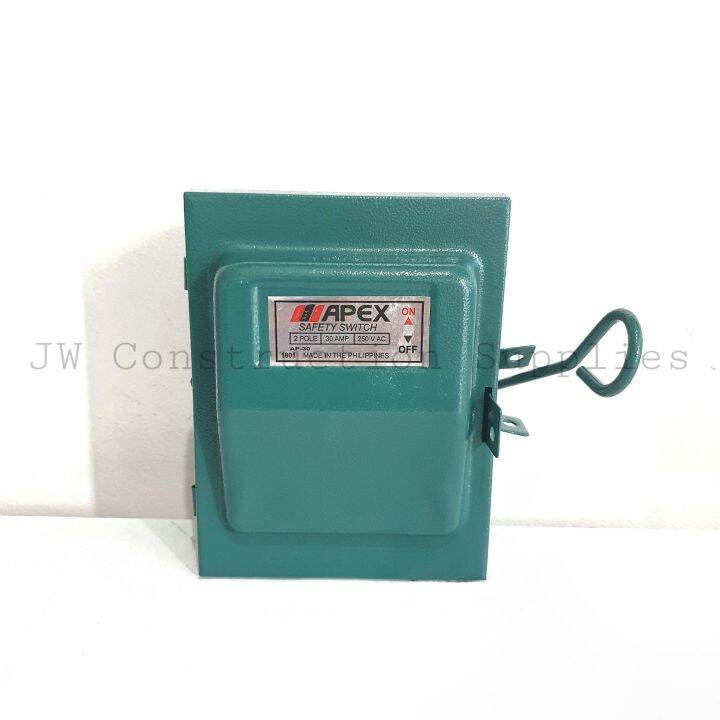 APEX Safety Switch Box 2 Pole 30A 250V AC | Lazada PH